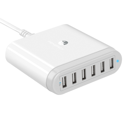 Kini六口智能多口USB充电器