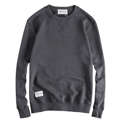 美式简约休闲牛肚毛圈卫衣