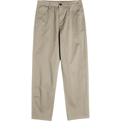 以田休闲自然腰裤子九分萝卜裤