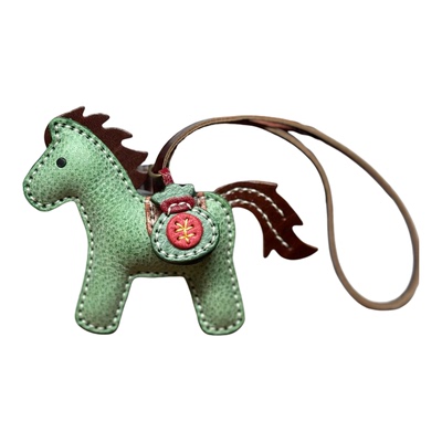 三层牛皮马上有钱小马挂件头层牛皮雾蜡牛皮挂件皮质挂件马年礼物