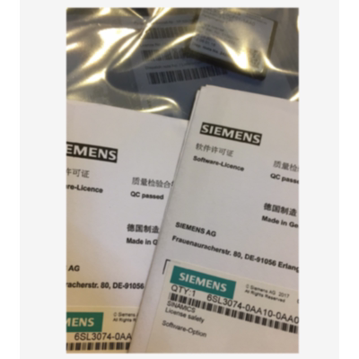 议价全新6SL3074-0AA10-0AA0扩展安全功能的授权6SL30740AA100AA0