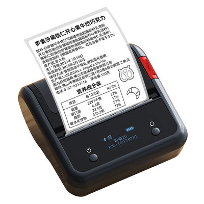 精臣B3S/B31办公大标签打印机银色不干胶贴纸手持便携式迷你小型可连手机固定资产标识卡片蓝牙热敏标签机
