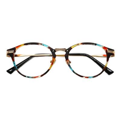 大脸碎花韩版显瘦可配tr90眼镜架