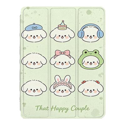 适用卡通小狗OPPOPad4pro趣味可爱pad3平板Air2女Neo/11.4笔槽VIVOPad5Pro/13寸IQOOPad5/12.1寸SE11保护套壳