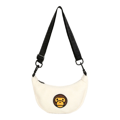 卡通小猴刺绣毛绒挎包单肩包