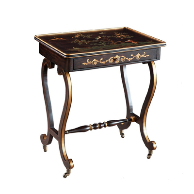 茱莉安新中式小角几配人物茶台