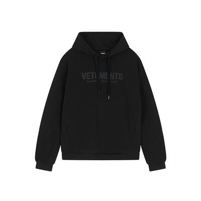 VETEMENTS发泡工艺连帽卫衣