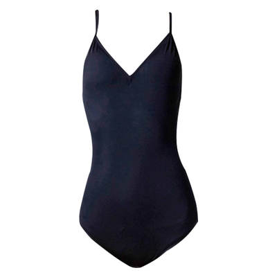 aimuhu新款黑色游泳衣女修身温泉