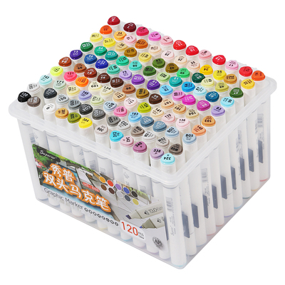 秀普马克笔油性双头动漫学生专用