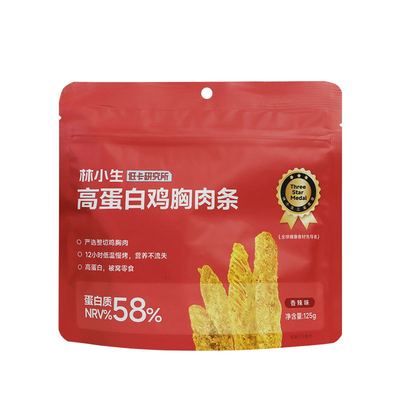 林小生高蛋白鸡胸肉条低温慢烤