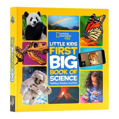 英文原版绘本 美国国家地理 National Geographic Little Kids First Big Book of science 儿童科学百科普彩色绘本 精装大开本