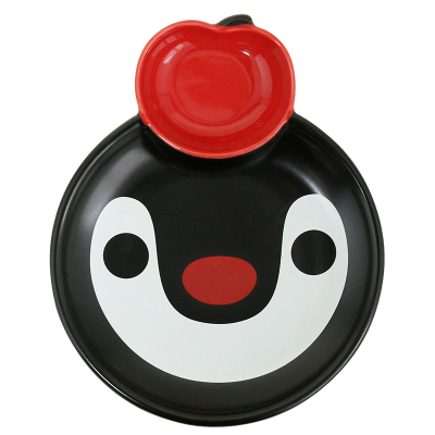 正版Pingu卡通苹果分餐盘蘸料碟