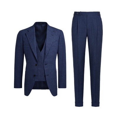 Suitsupply蓝色羊毛西装