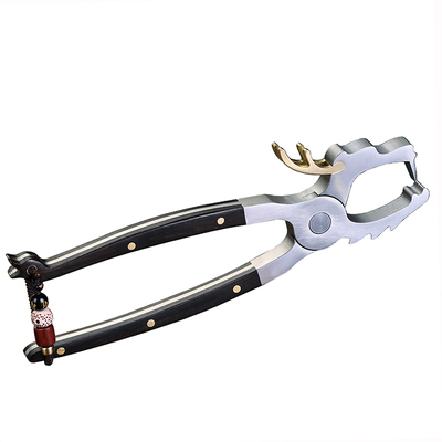 304不锈钢嵌黑檀不锈钢茶钳茶刀