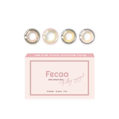 【临期清仓】Fecaa美瞳半年抛2片隐形眼镜大直径混血蓝色扩瞳正品