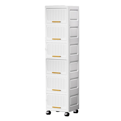 25cm客厅零食架子置物架多层收纳架厨房夹缝收纳柜家用翻盖储物柜