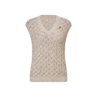 法式慵懒感穿搭大V领马甲