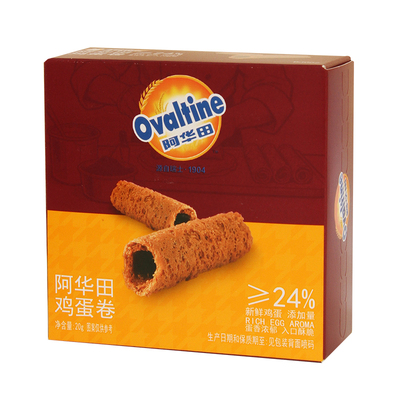 Ovaltine阿华田鸡蛋卷盒装结婚喜事伴手礼食品宝宝宴饼干喜铺批发