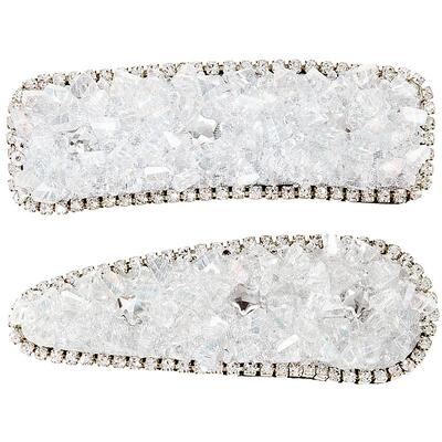 兰诺水晶星星发夹边夹侧边女2026新款高端前额刘海一字夹bb夹对夹