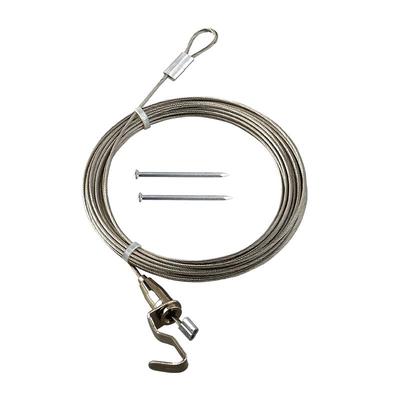 铁丝绳免打孔简易轨道