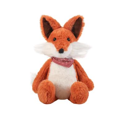 Nomielle毛绒玩具橘色狐狸萌宠玩具趣味公仔安抚娃娃生日礼物