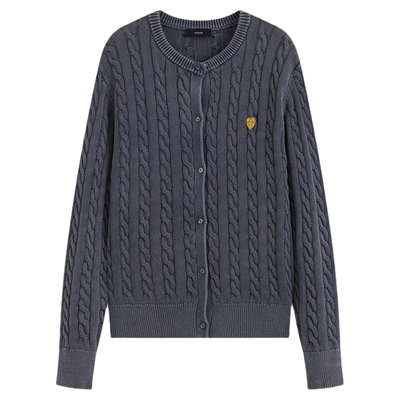 ICE DUST x LOOKNOW2026春夏新品水洗做旧毛衣开衫