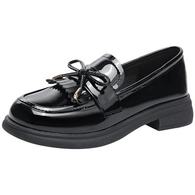 乐福鞋时尚优雅休闲粗跟中跟套脚