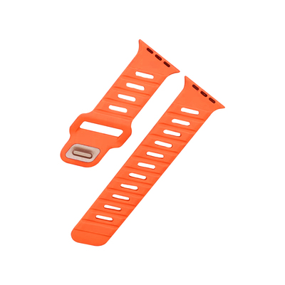 CLOUDHIS适用iwatch手表表带斜纹春夏季s10苹果高级感创意applewatch运动透气Ultra2硅胶小众新款9男女腕带se