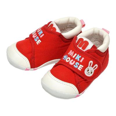 日本直邮MIKIHOUSE 越南制英文标刺绣学步鞋男女童11-9305-388