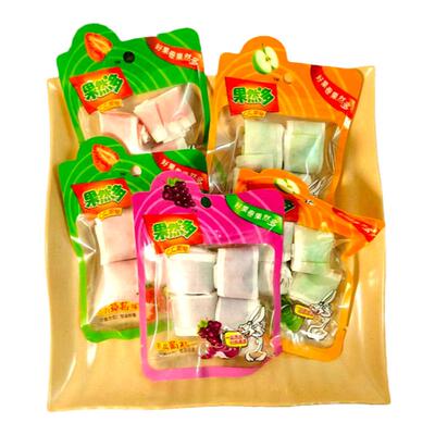 果然多cc果卷漫画卷葡萄草莓苹果果味袋装55克儿童休闲小零食糖果