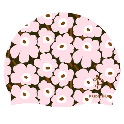 pridonna硅胶防水泳帽时尚护耳