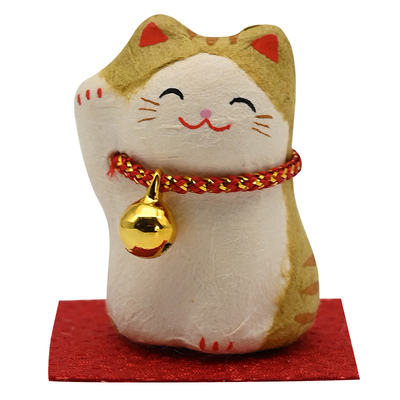 龙虎堂和纸日式金铃祝福招财猫