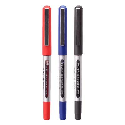 直液式子弹头0.5mm签字笔得力