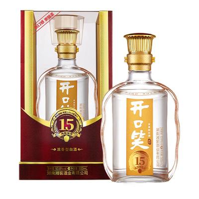 开口笑陈酿15浓香50.8度礼盒装