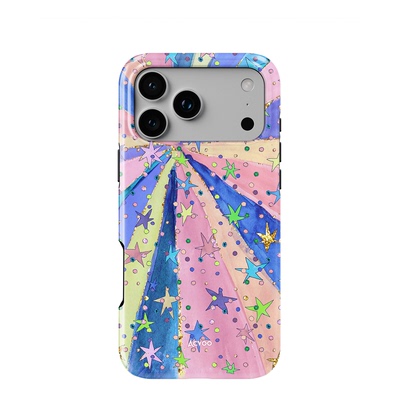 Acvoo奇幻乐园缤纷星星彩带iPhone17Promax保护16适用于苹果15手机壳14防摔壳13不褪色12环保可水洗Air全包