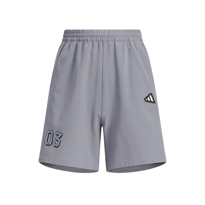 Adidas阿迪达斯男大童运动风五分裤2025夏拒水防泼凉感短裤JM3420