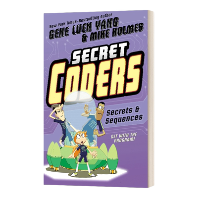英文原版 Secret Coders: Secrets & Sequences秘密编程者：秘密与序列 小学科学漫画绘本 英文版 进口英语原版书籍儿童外文书
