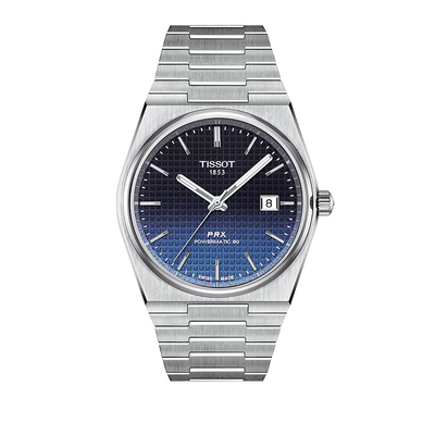 天梭PRX系列80机械机芯瑞士渐变