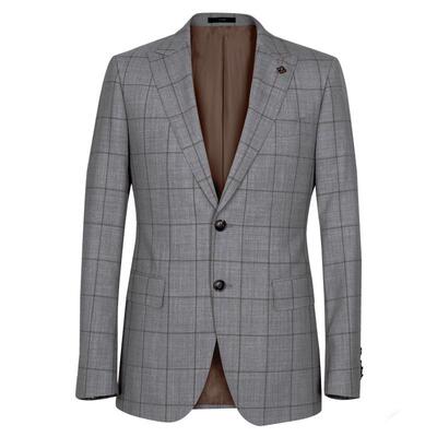 BONI西服上装进口羊毛格子外套