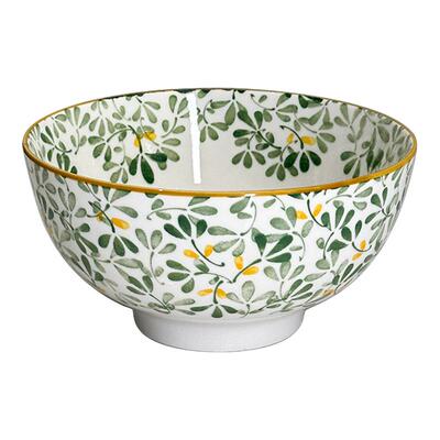 陶瓷拉面碗2025新款家用沙拉碗6英寸碗餐具汤碗釉下彩高脚米饭碗