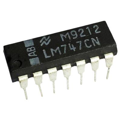 UA747CN LM747CN 全新 双通用运算放大器 DIP-14