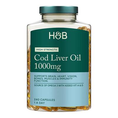 英国HB荷柏瑞鳕鱼肝油胶囊