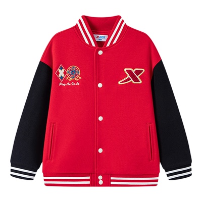 特步儿童男大童外套2025冬季新款