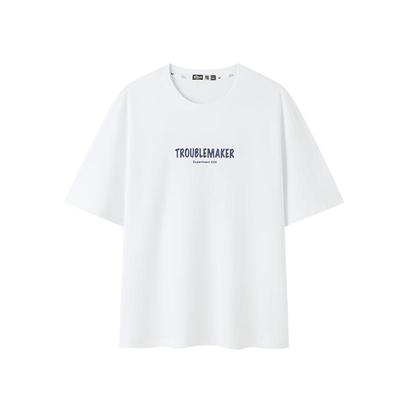 森马撞色字母卡通印花短袖T恤男