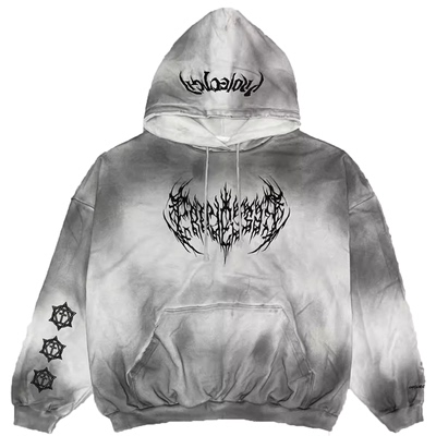 Grailz水洗做旧破坏梵文卫衣