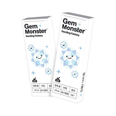 明基GemMonster琦洛丽硅水凝胶隐形近视眼镜女日抛30片