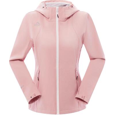 伯希和软壳冲锋衣女加绒防风保暖