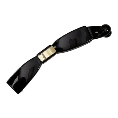 CAPS KOREA ｜极简黑色蝴蝶结竖式马尾固定神器香蕉夹后脑勺发卡