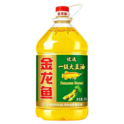 【金龙鱼】优选一级大豆油5L*4桶整箱家用炒菜食用油烹饪精选原香
