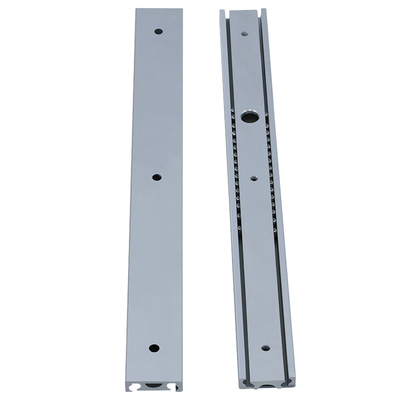 20mm二节铝合金滑轨三节工业双向导轨铝型材抽屉轨道定制IDA51-61